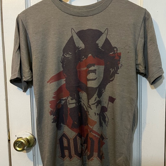 Shirts | Mens Small Gray Graphic Tshirt Of Acdc Album Cover Art Image ...